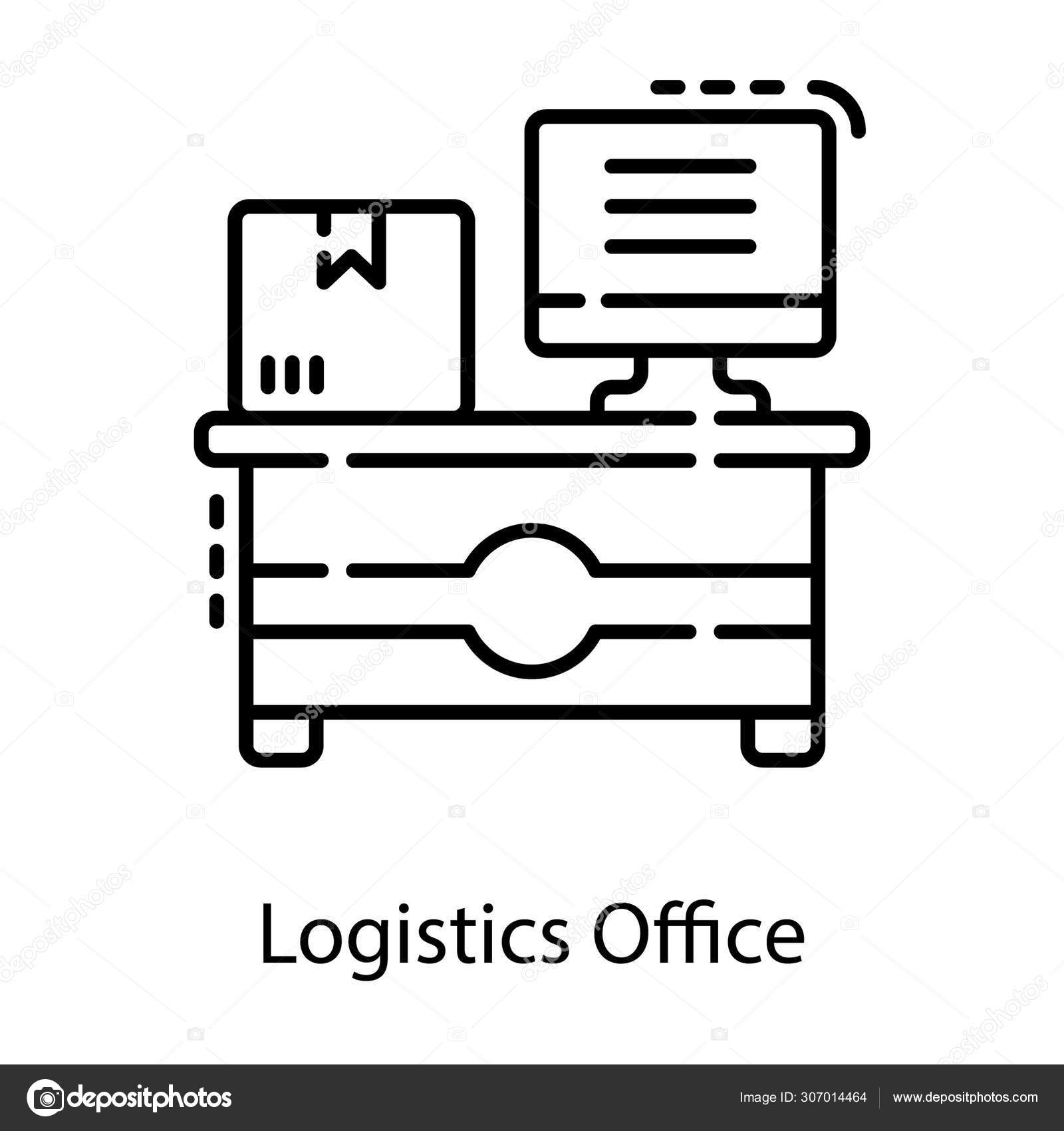 Icon Cargo Office Line Design Stock Vector Image by ©vectorspoint ...