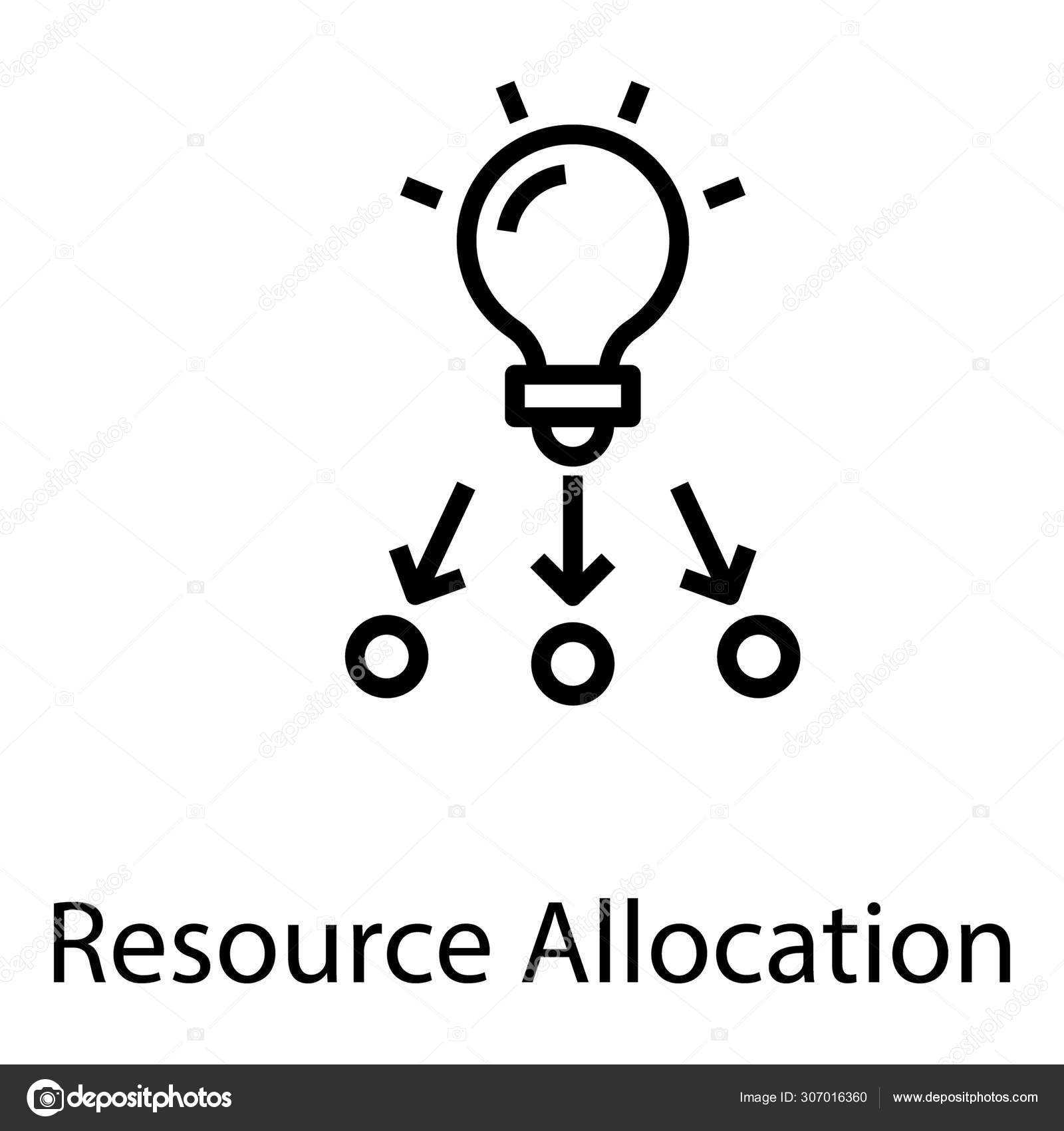 Resource Allocation White Background Stock Vector Image by ...