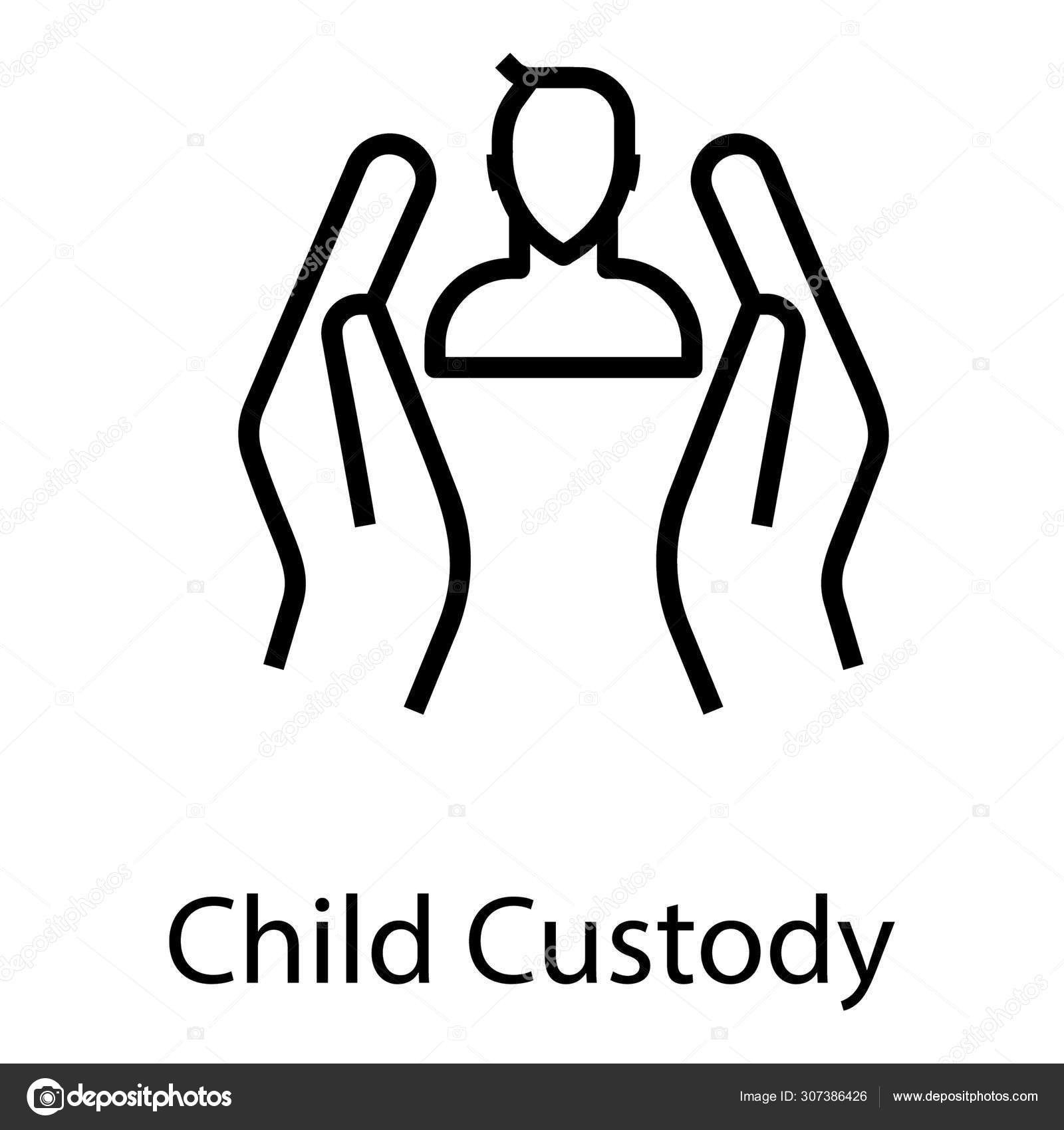 Child Custody Icon Line Design Stock Vector Image by ©vectorspoint ...