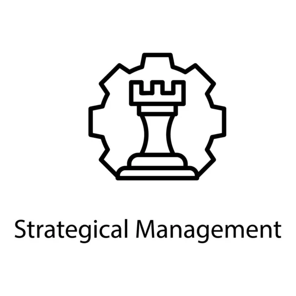 Strategic Management Vector Line Icon — Stock Vector © creativestall ...
