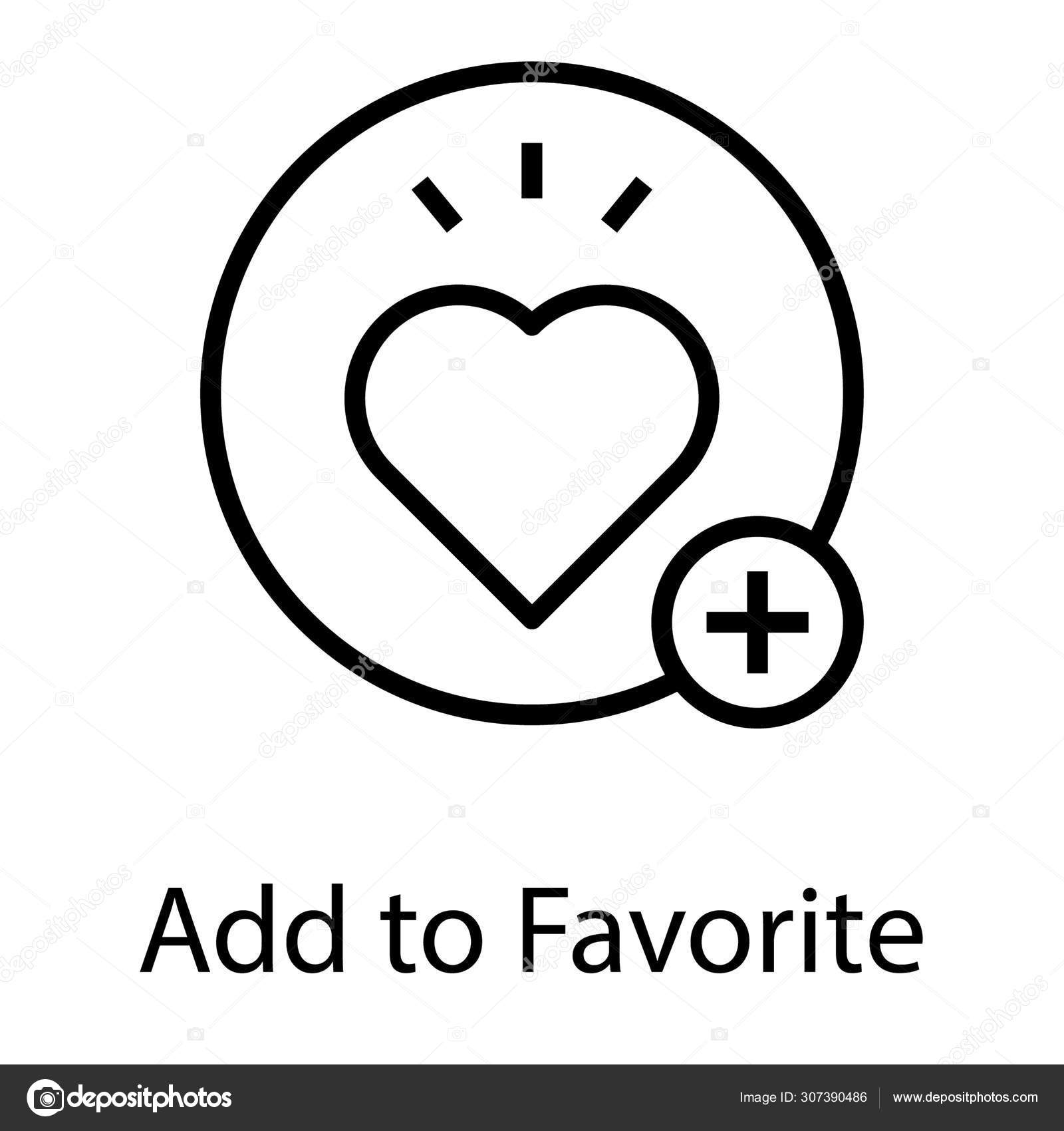 Add Favourite Vector Design Stock Vector Image by ©vectorspoint #307390486