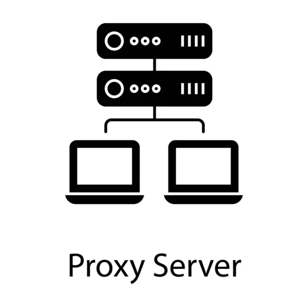 Icon Proxy Server Line Design Stock Vector Image by ©vectorspoint #308048418