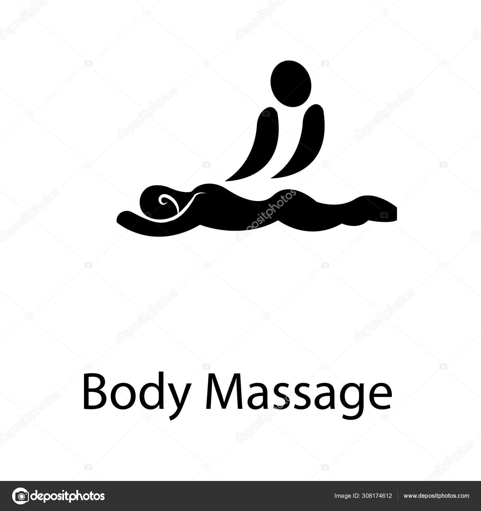 Body Massage Vector White Background Stock Vector Image by ©vectorspoint #308174612