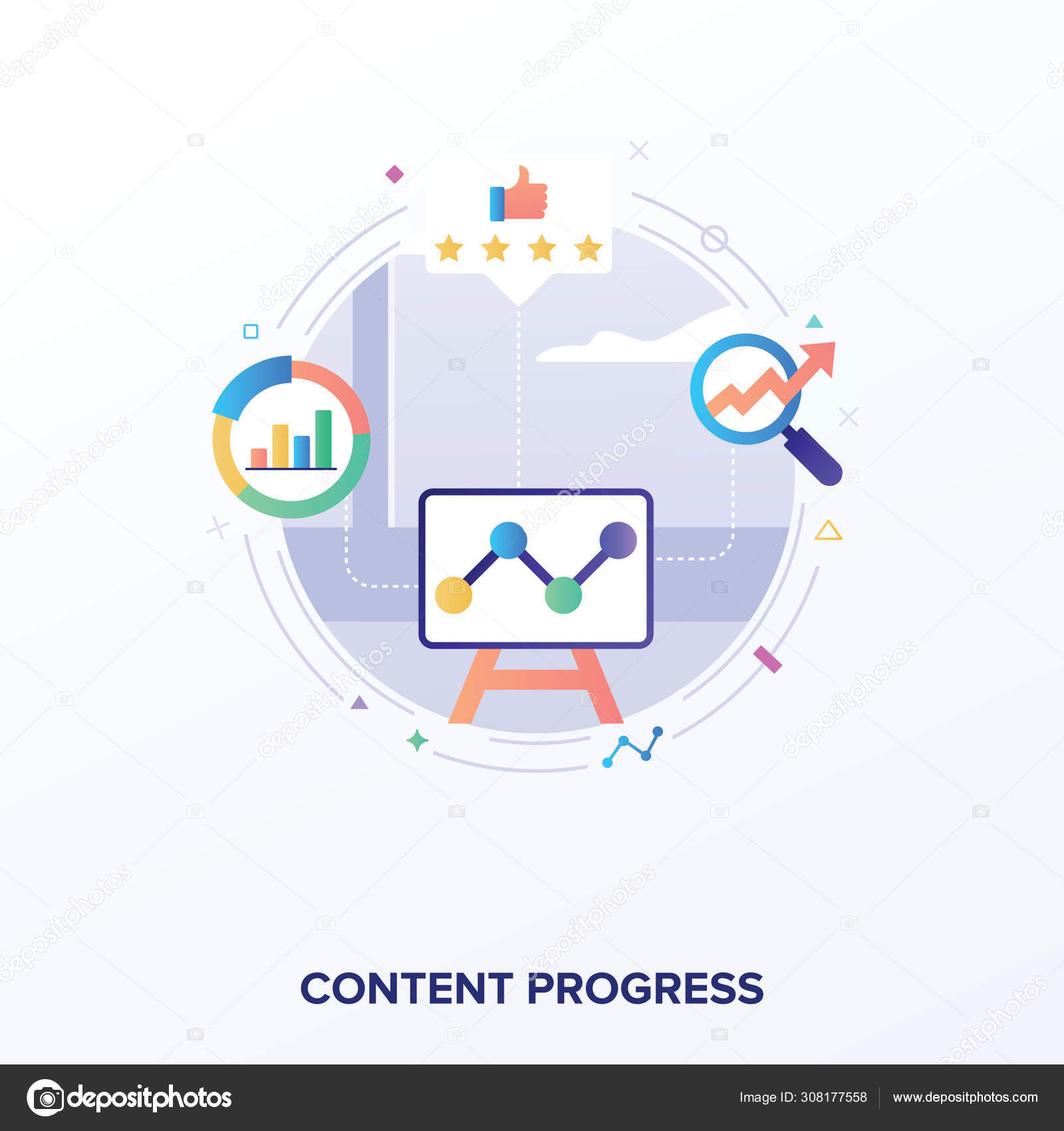Flat Trend Analysis Vector Design Stock Vector Image by ©vectorspoint ...