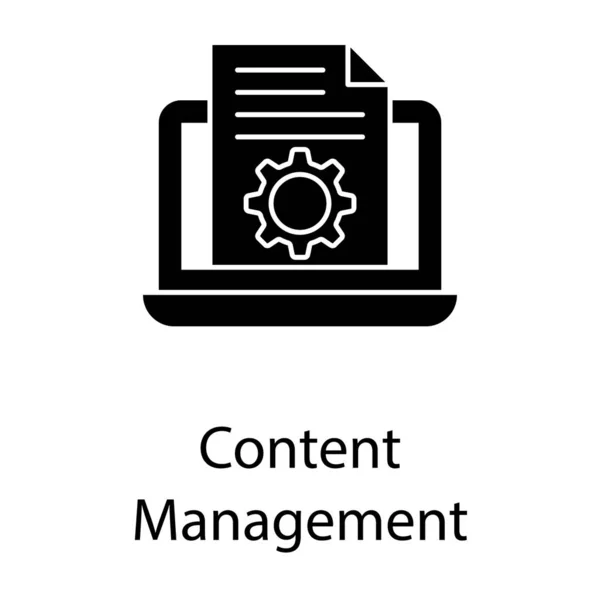 Icon Content Management Line Design Stock Vector Image by ©vectorspoint ...