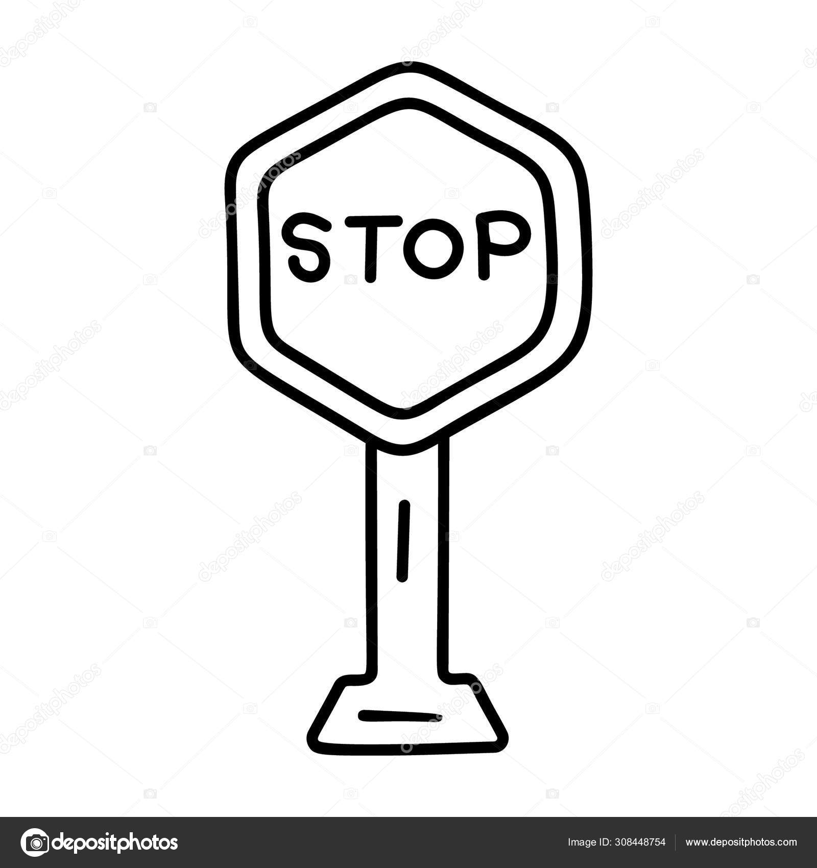 Hand Drawn Stop Symbol Vector Designs Stock Vector Image by ...