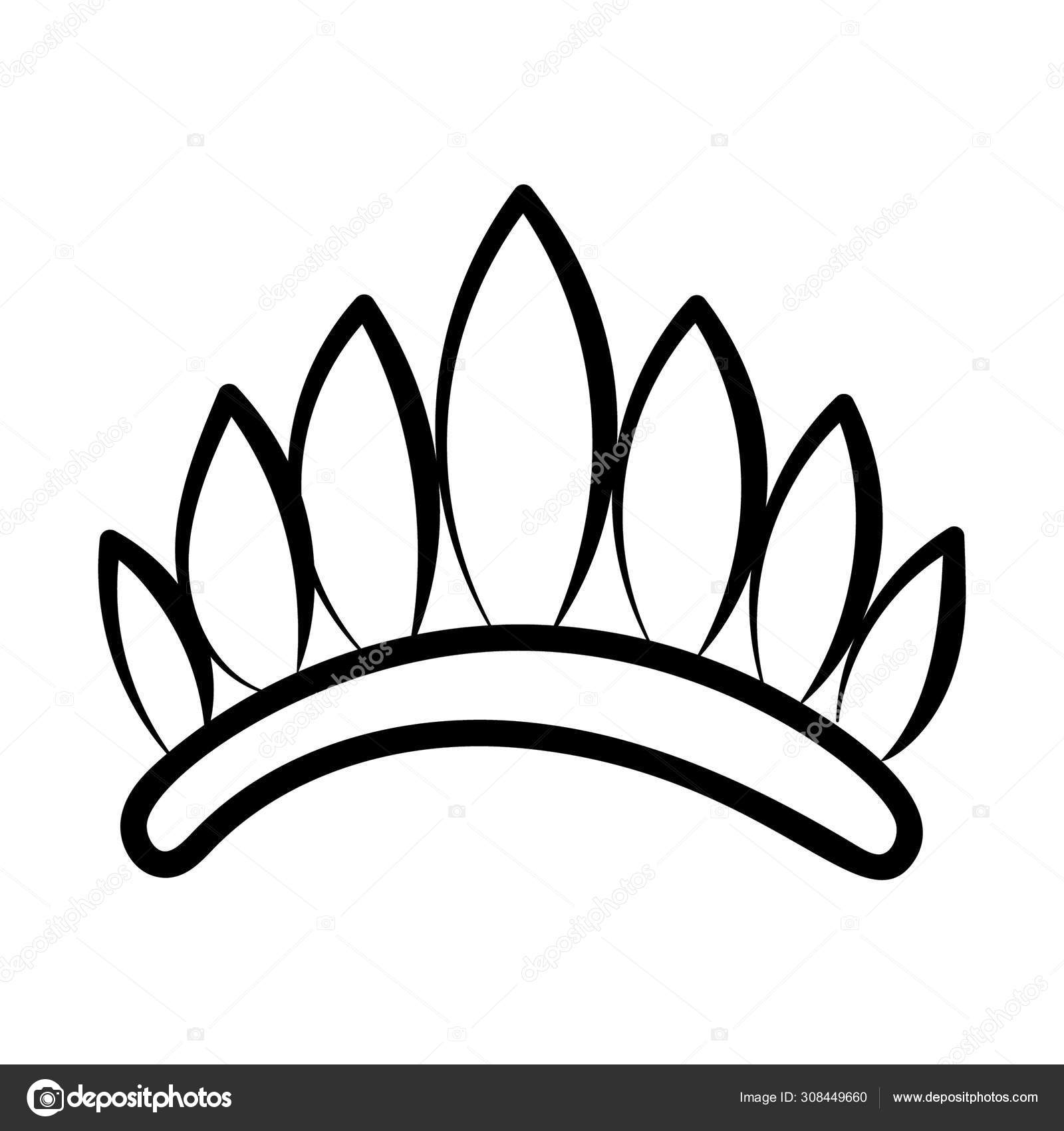 Emperor Crown Vector Drawing Design Stock Vector by ©vectorspoint 308449660