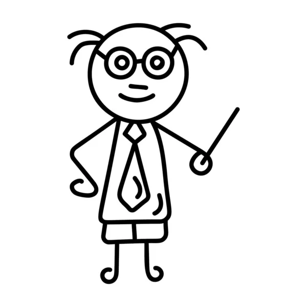 Stick Figure Male Teacher