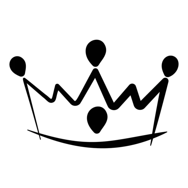 Diseño de dibujo vectorial corona real 2023