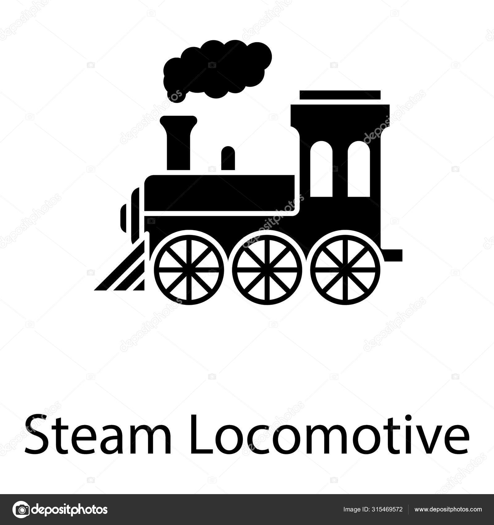 Steam Train Icon Steam Locomotive Icon Vector Images | Depositphotos