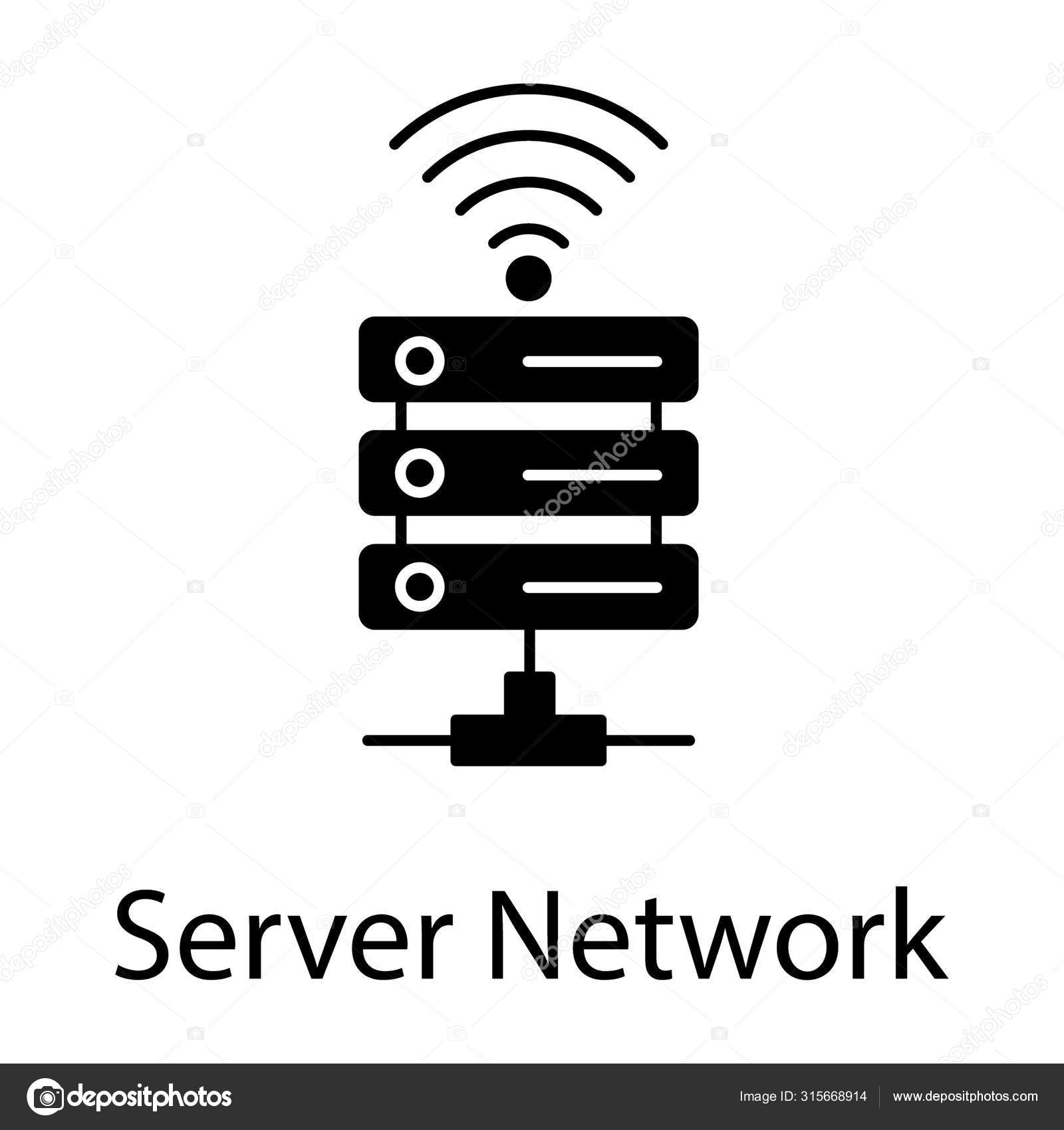 Data Server Network Vector Glyph Design Stock Vector Image by ...