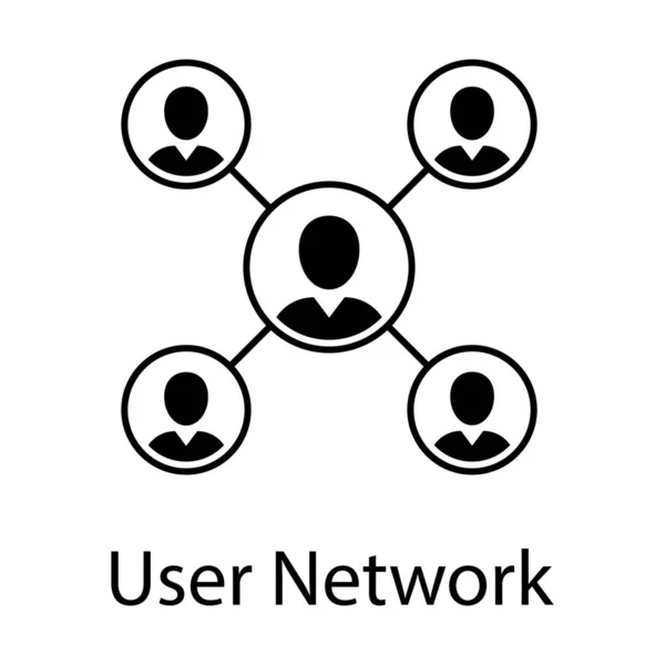 Flat User Communication Network Design Stock Vector Image by ...