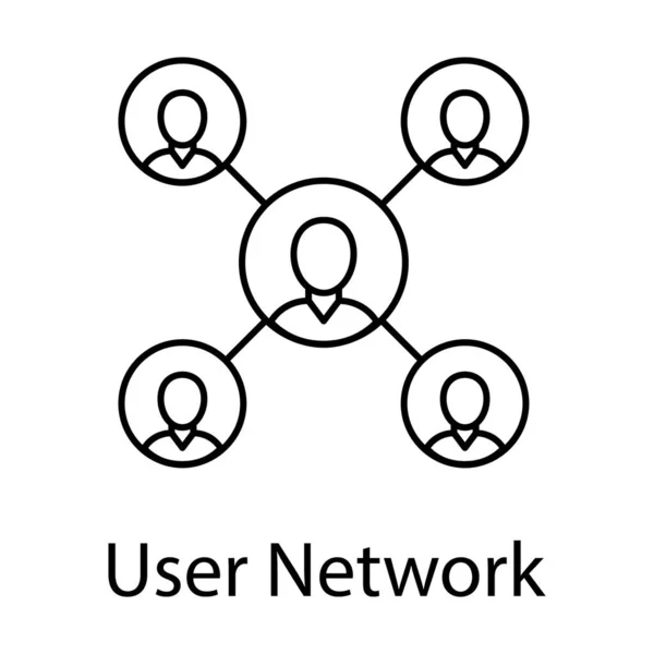 Flat User Communication Network Design Stock Vector Image by ...