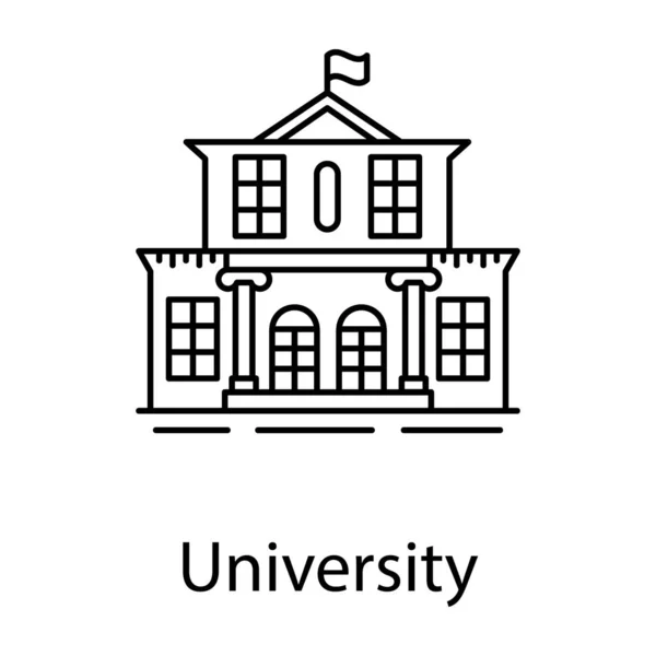 Vector Government Building Line Illustration ⬇ Vector Image by ...