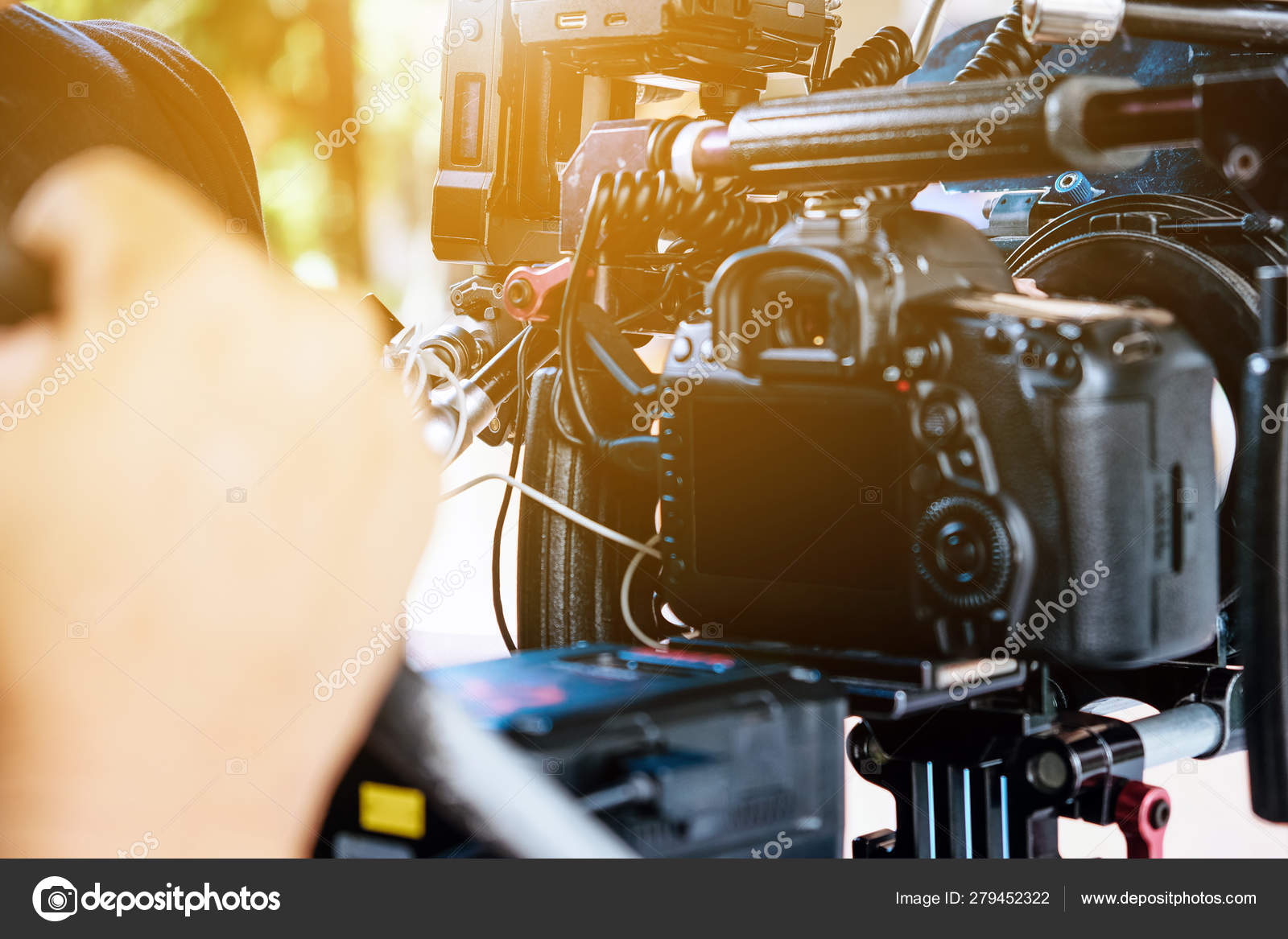Filming Professional Camera Background Stock Photo by ©ponsulak 279452322