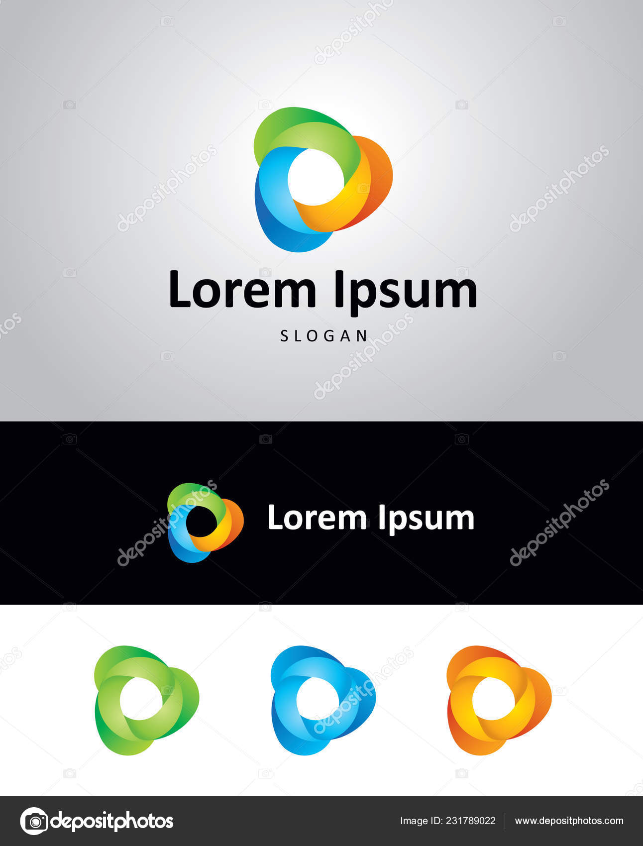 Vector Logo Design Business — Stock Vector © avegaphoto #231789022