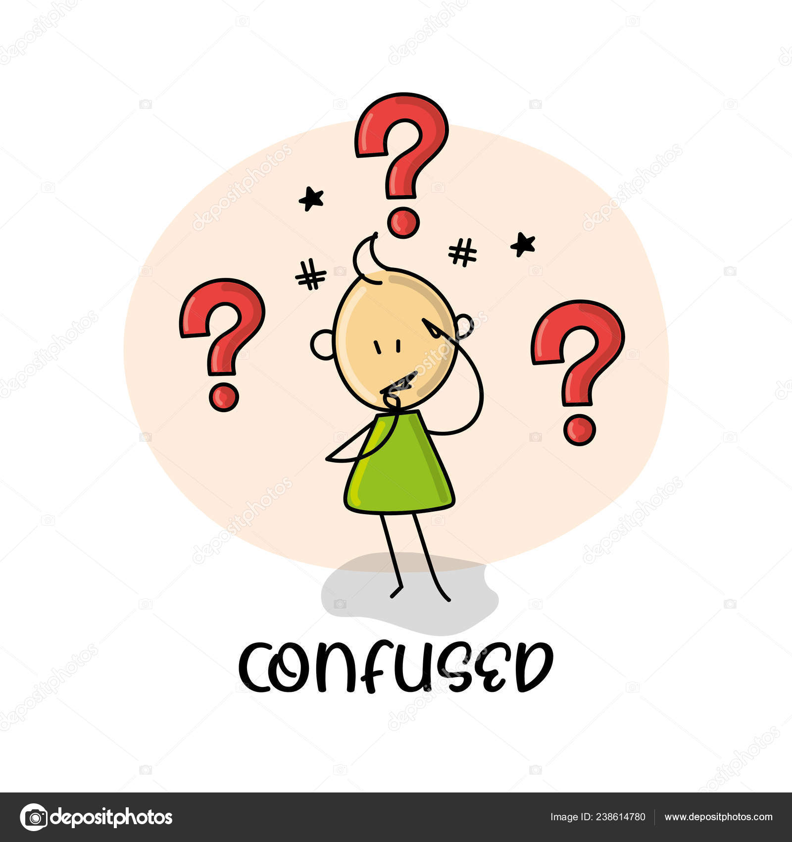 Image vectorielle Doodle Dessin Animé Figure Homme Avec Illustration ...