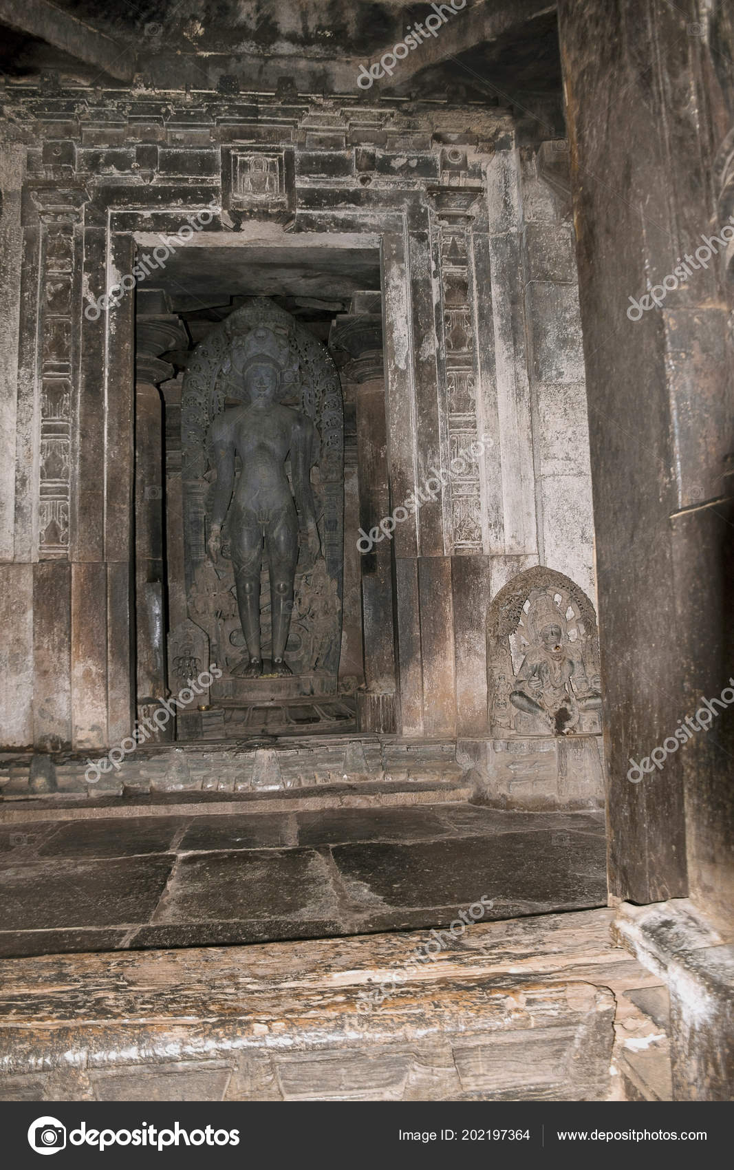Statue Parshvanatha Main Shrine Parshvanatha Basadi Basadi Halli ...