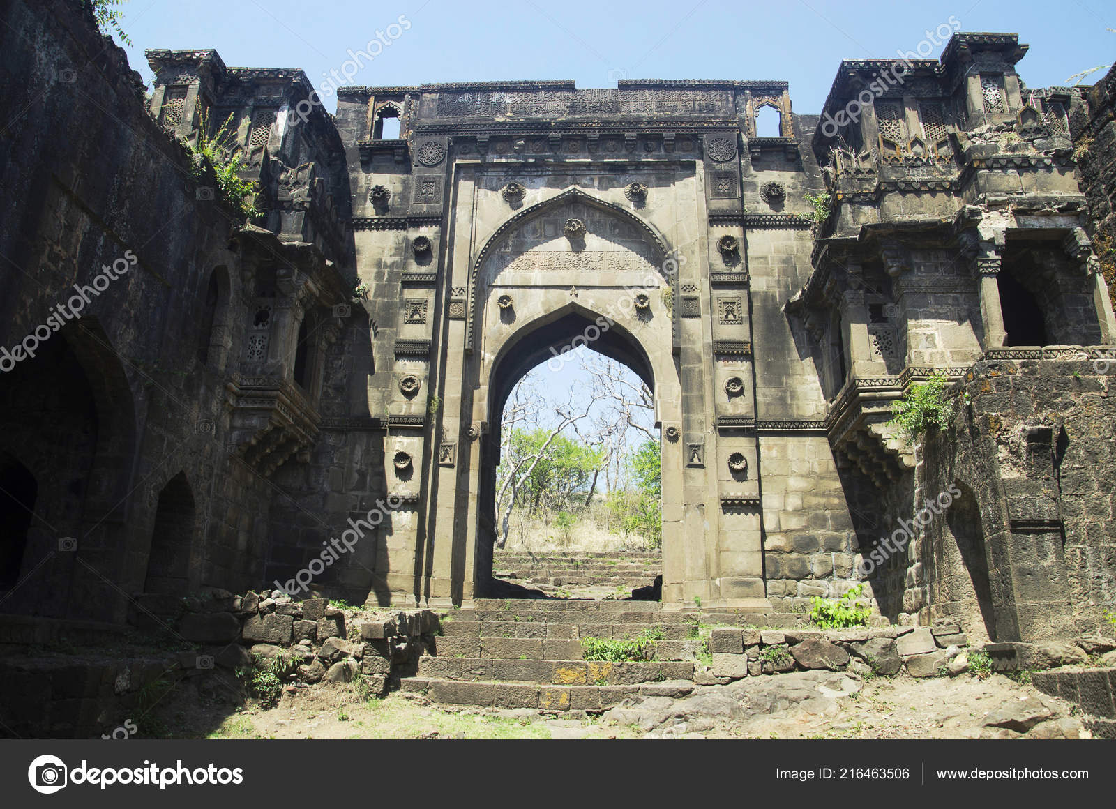 Shahnur Mahakali Gate Narnala Fort Akola Maharashtra India — Stock ...