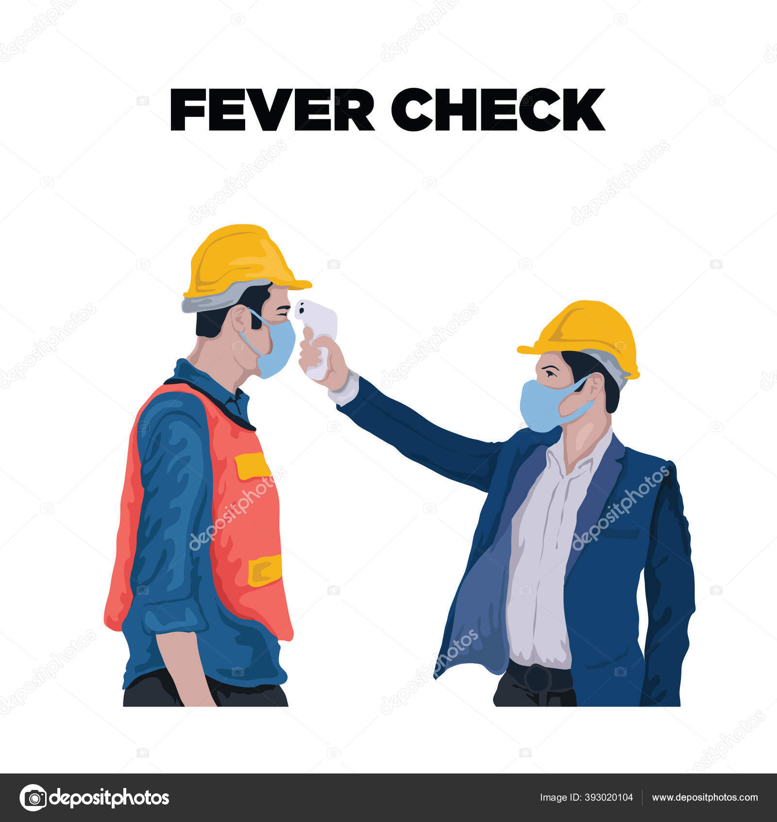 Checking Fever Using Thermal Indicator Stock Vector by ©RealityImages ...