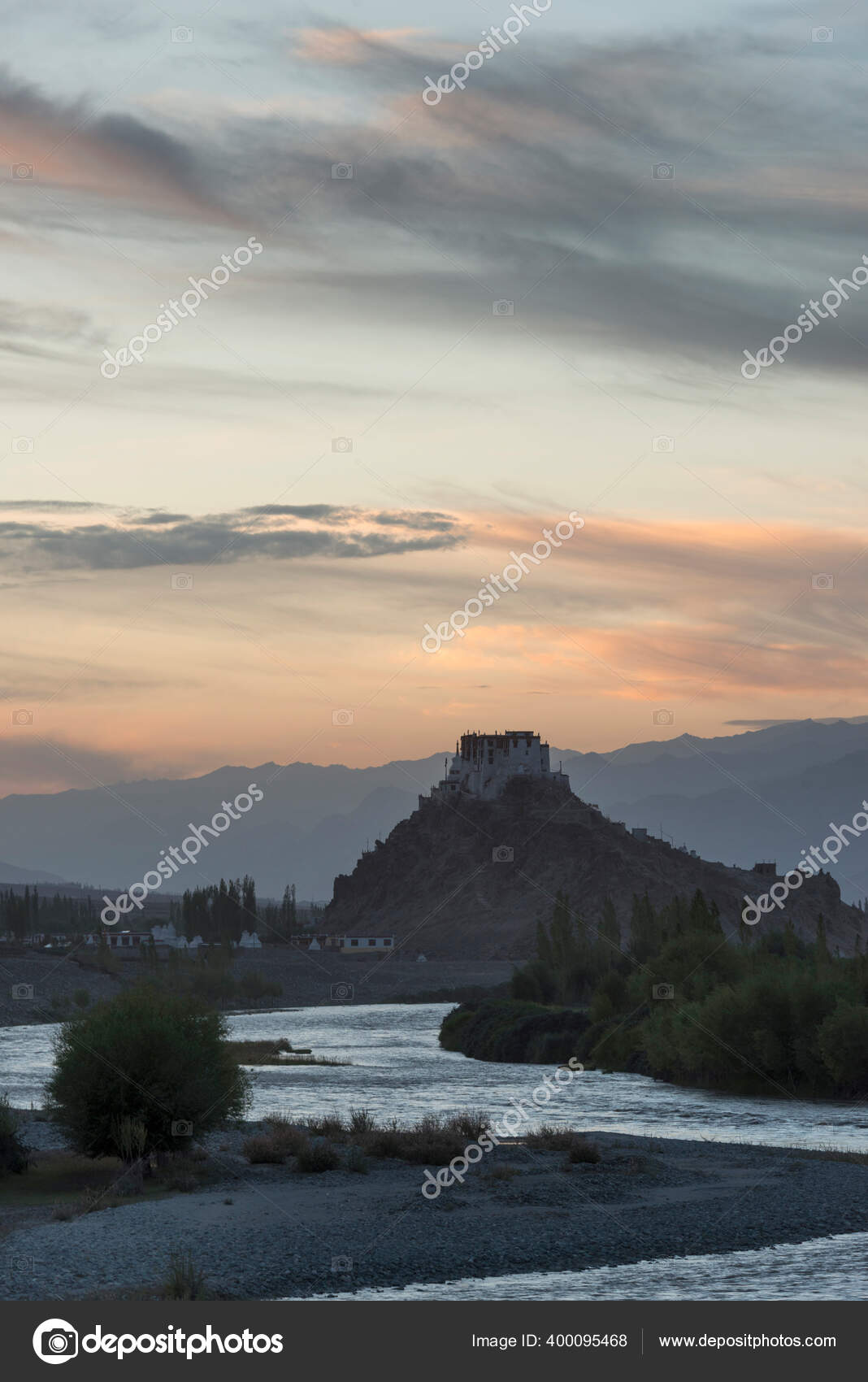 Stakna Monastery Stakna Gompa Sunset Ladakh India Stock Photo by ...