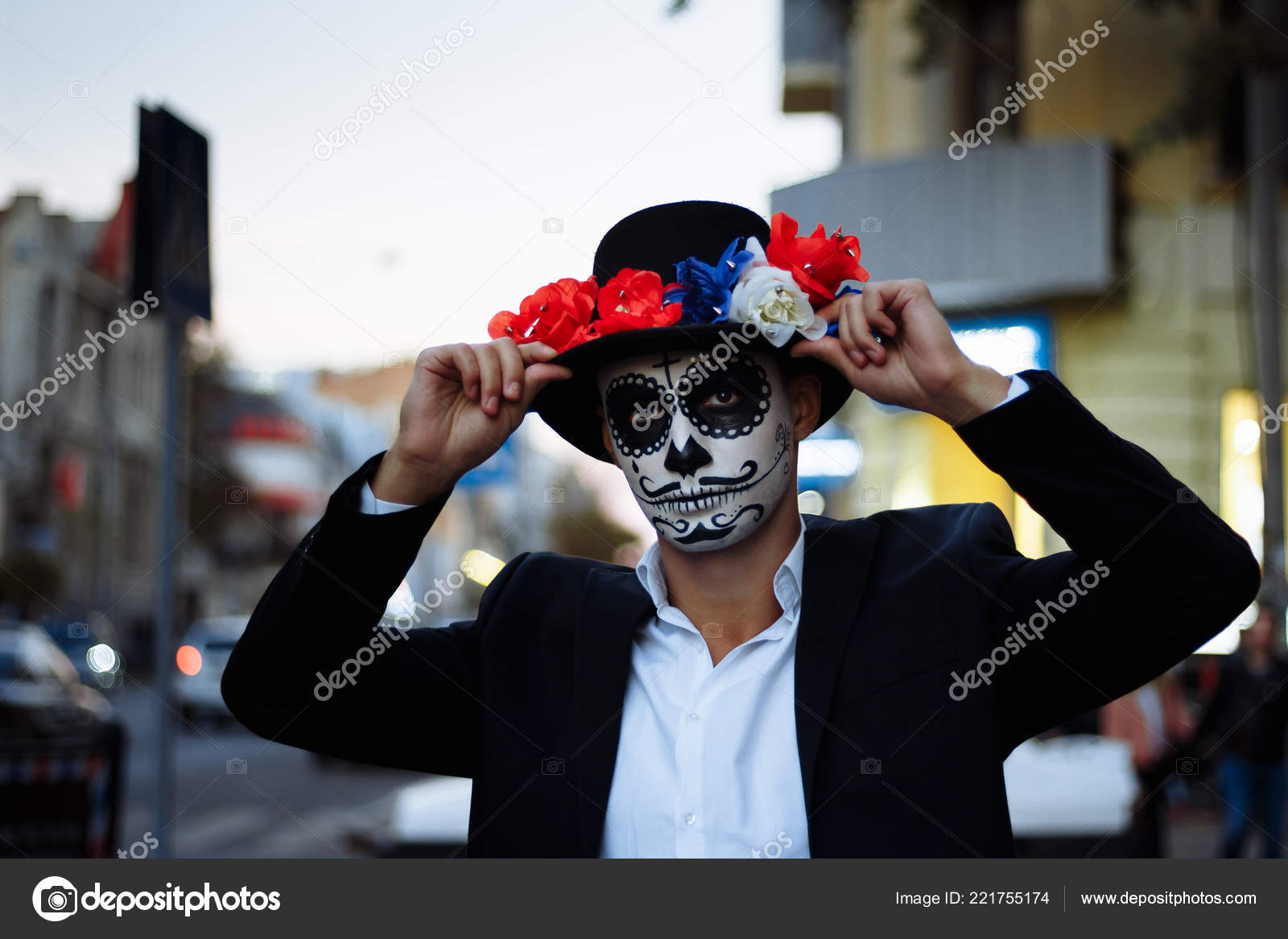 Day Of The Dead Face Painting For Men