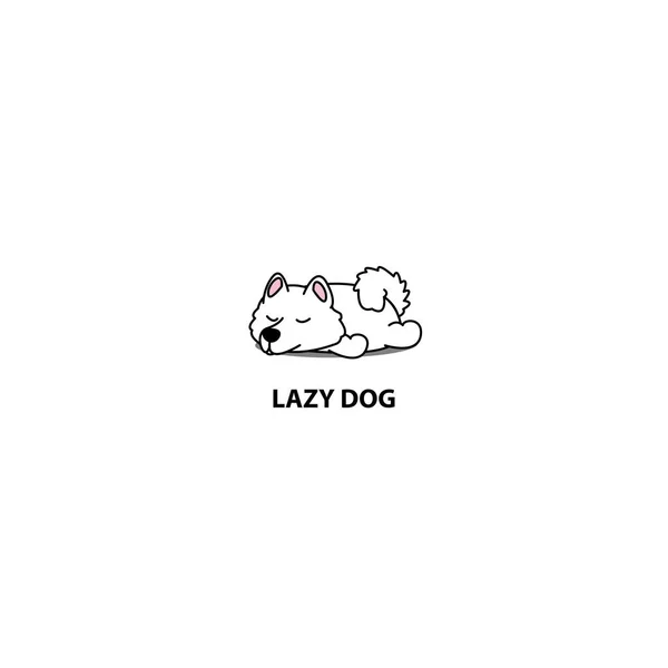 Lazy Dog Cute Shih Tzu Puppy Sleeping Icon Logo Design Stock Vector ...