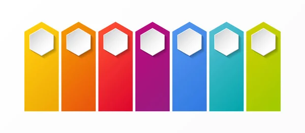 Empty Colourful Timeline Business Infograph Template Vector Stock ...