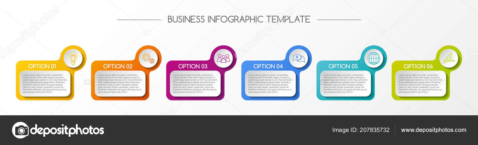 Infographic Template Business Timeline Vector Stock Vector Image by ...