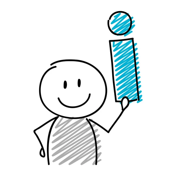 Stickman Confused Facial Expression Holiding Email Adress Icon Vector Stock Vector Image by ...