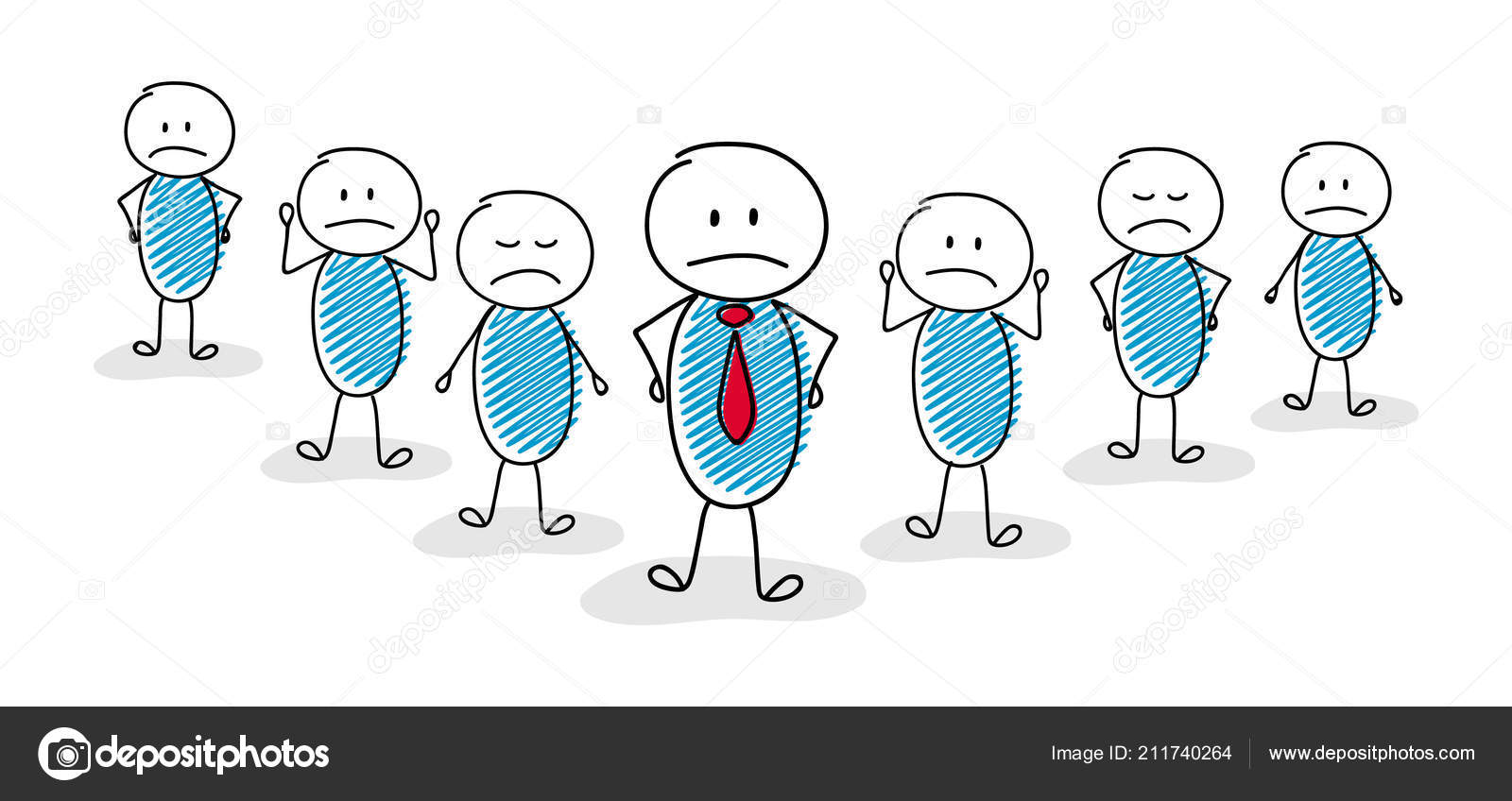 Sad Cartoon Characters Boss Vector Stock Vector Image by ©karolina ...