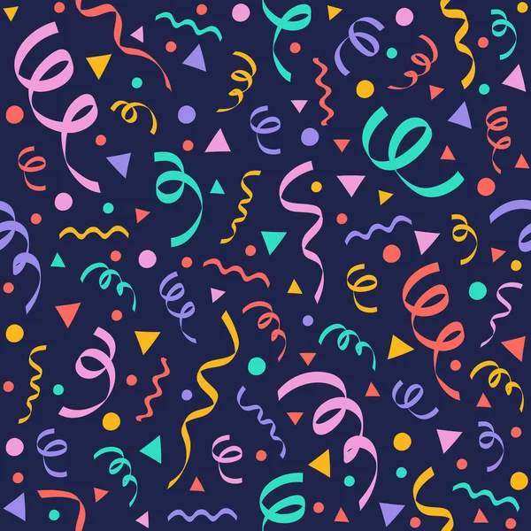 Concept Seamless Texture Party Masks Confetti Vector Stock Vector by ...