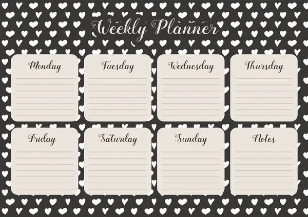 16,396,619 Weekly planner Vector Images | Depositphotos