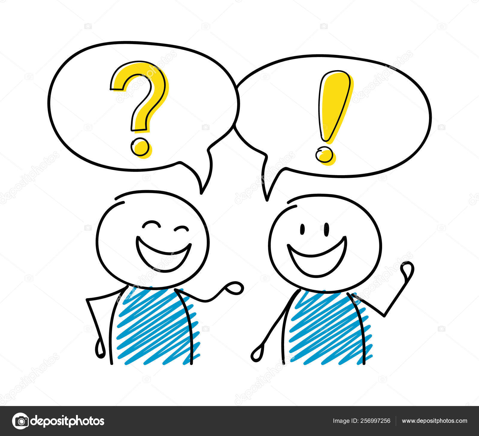 Gente Dibujos Animados Con Burbujas Habla Iconos Negocios Vector Vector ...