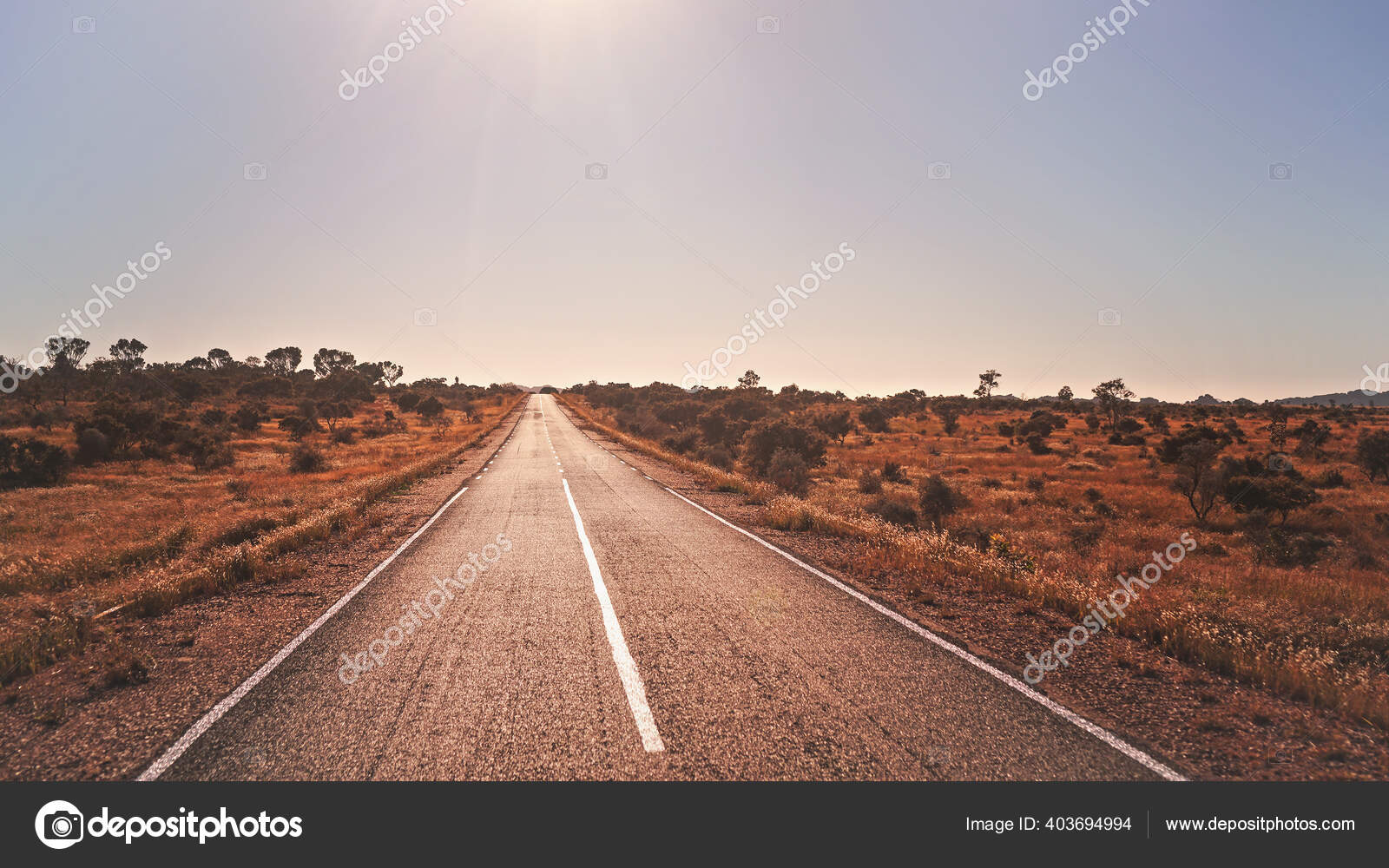 Legendary Rn7 Stands Route Nationale Road Going Wild African Savanna ...