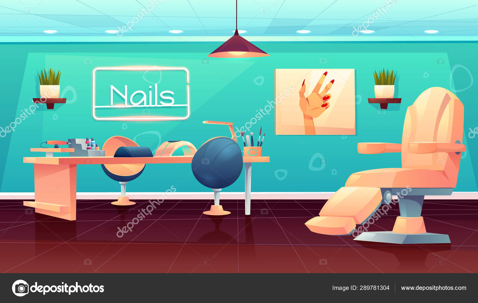 Manicure Pedicure Cartoon