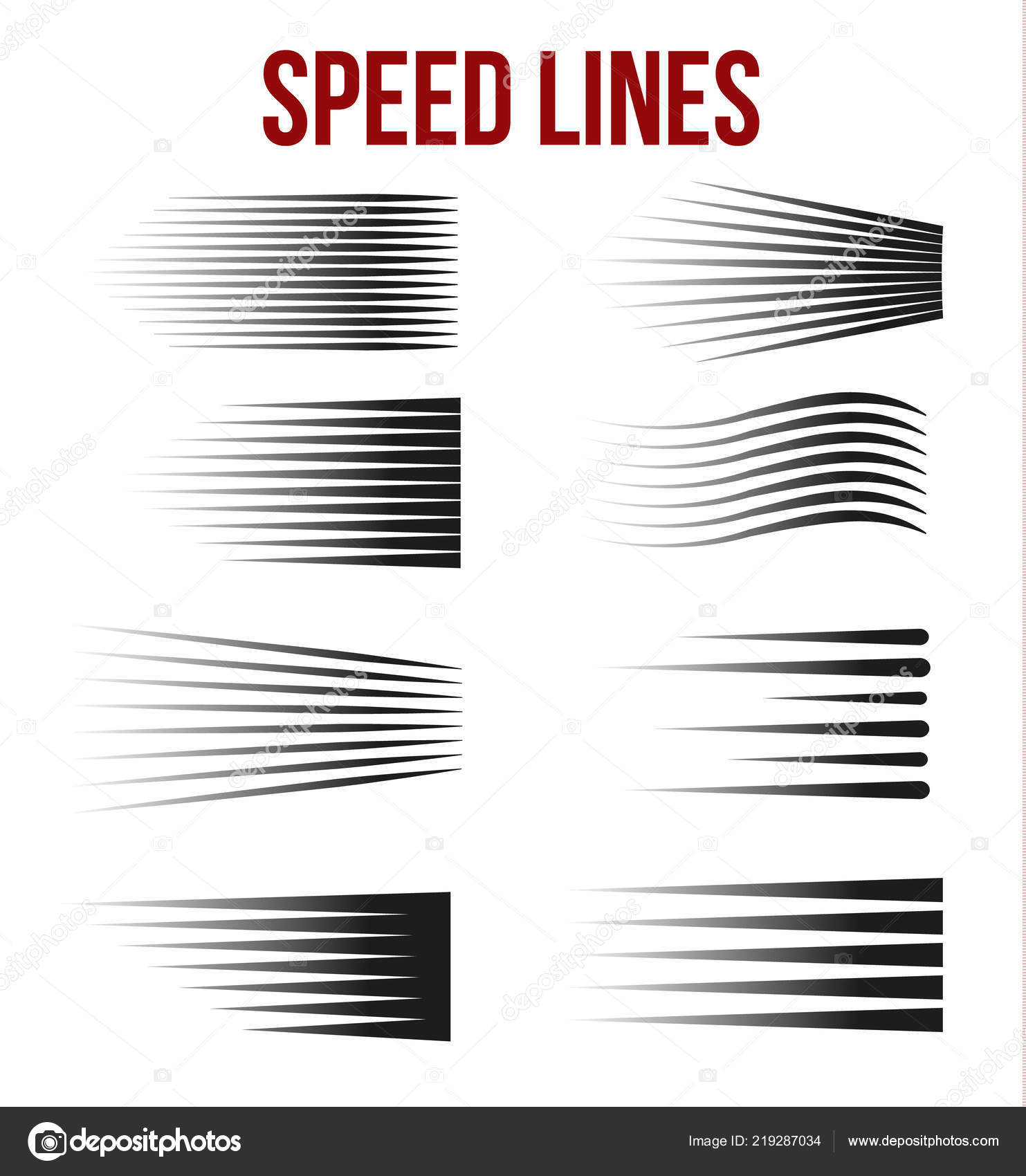 Comic Book Design Element Speed Lines Stock Vector Image by ©worsan ...