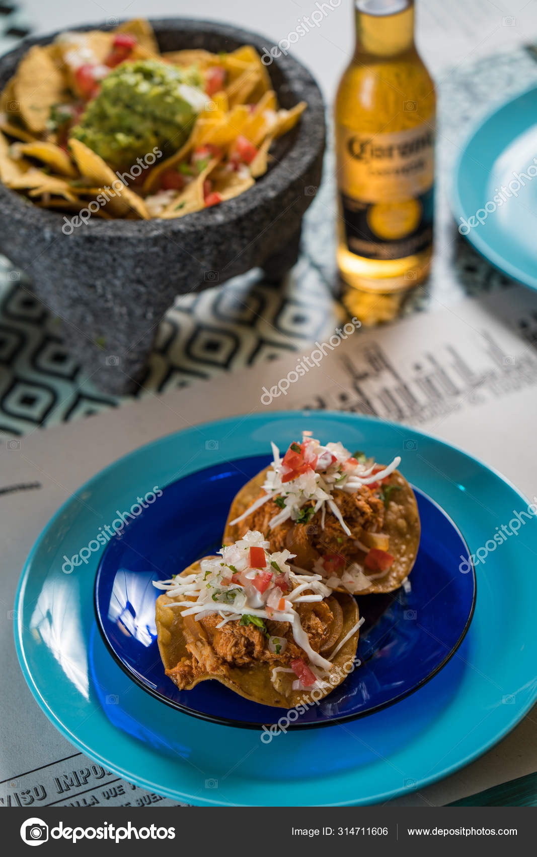 Gourmet Mexican Food Presentation