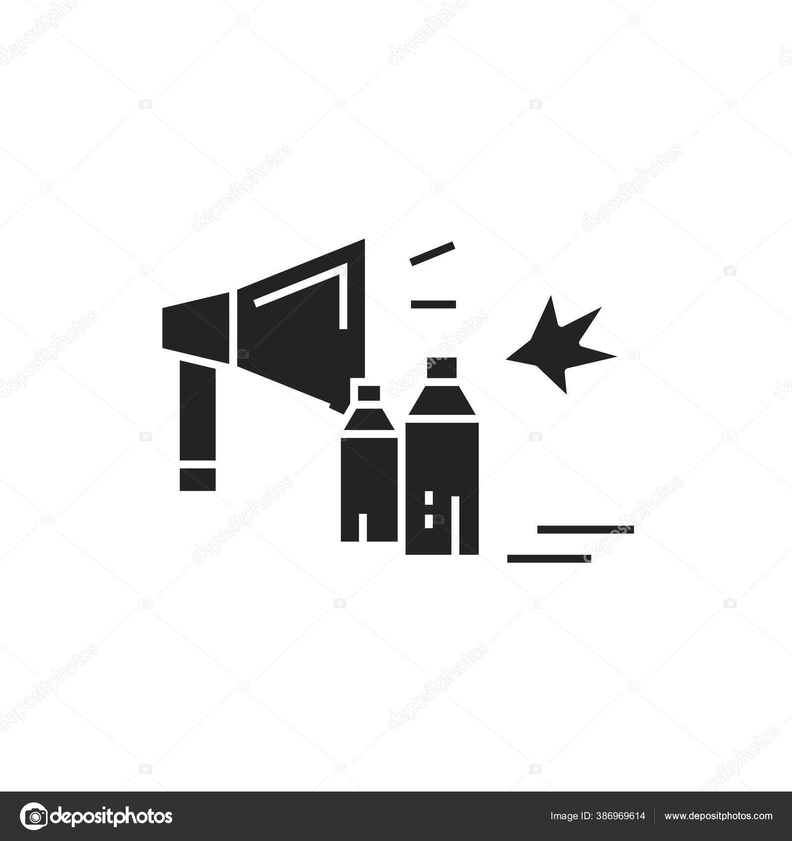 Revolution Glyph Black Icon Civil Unrest Vandalism Social Protest ...