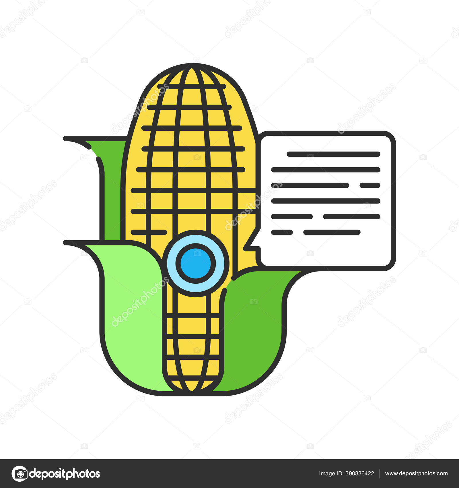 System Monitoring Crop Field Help Sensors Smart Farming Color Linear ...