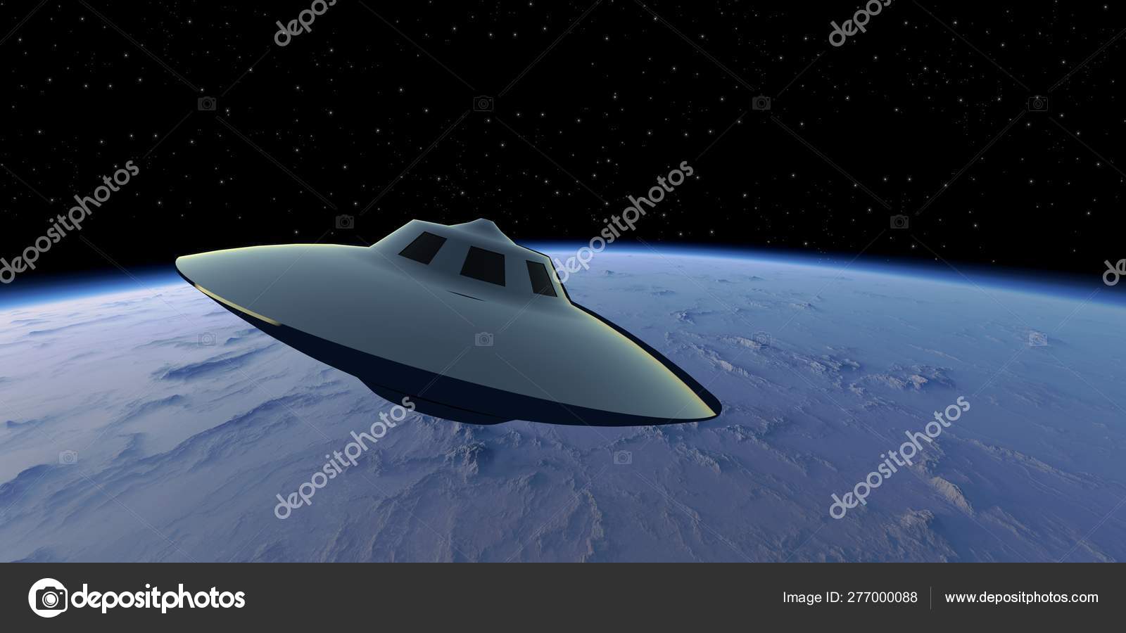 Alien Spacecraft In Space