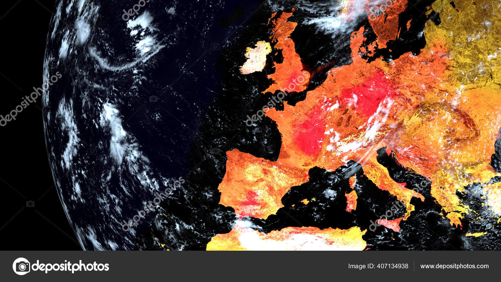 Heatwave Europe Extremely Detailed Realistic High Resolution Image Shot ...
