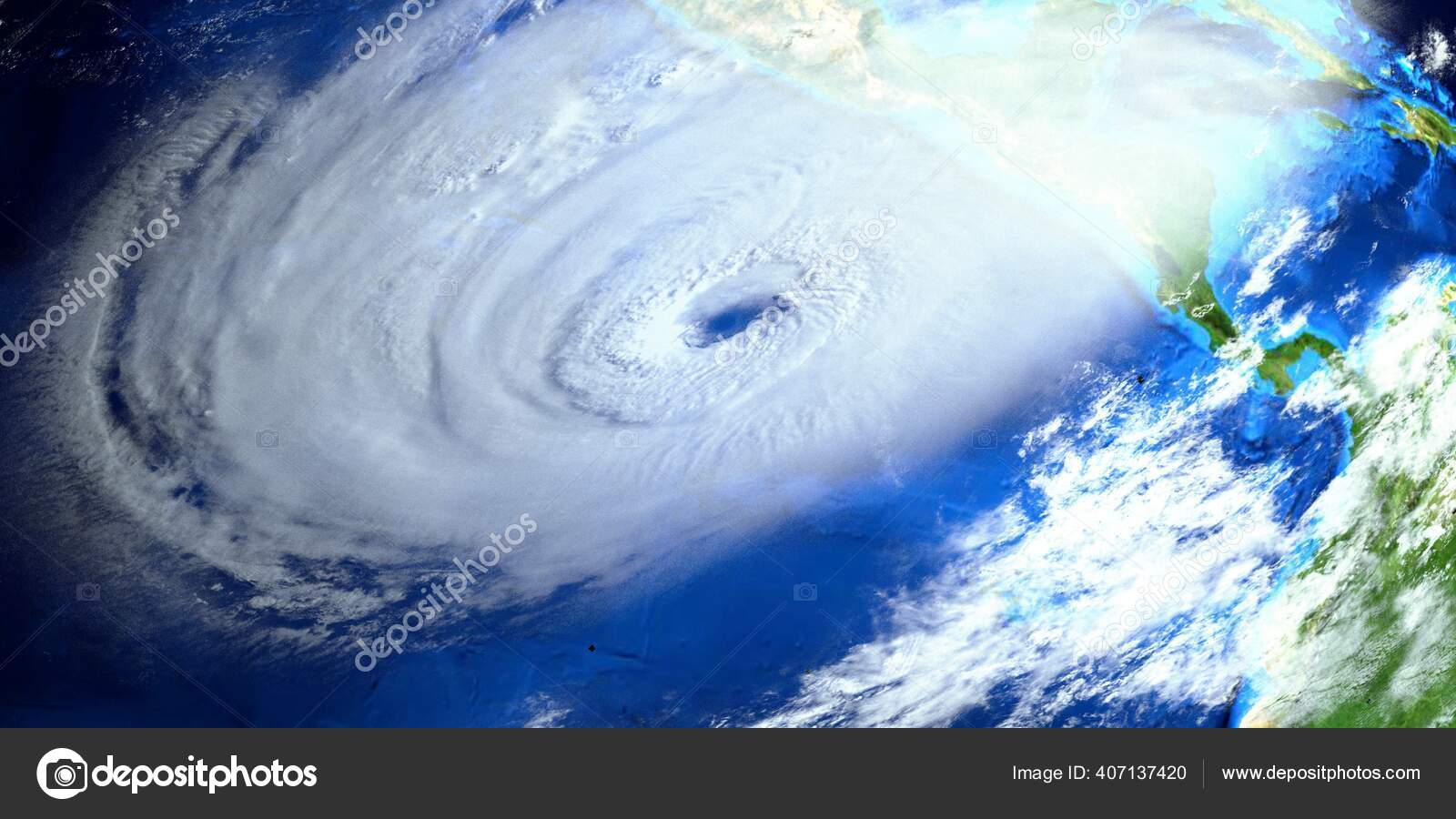 Extremely Detailed Realistic High Resolution Imageof Hurricane ...