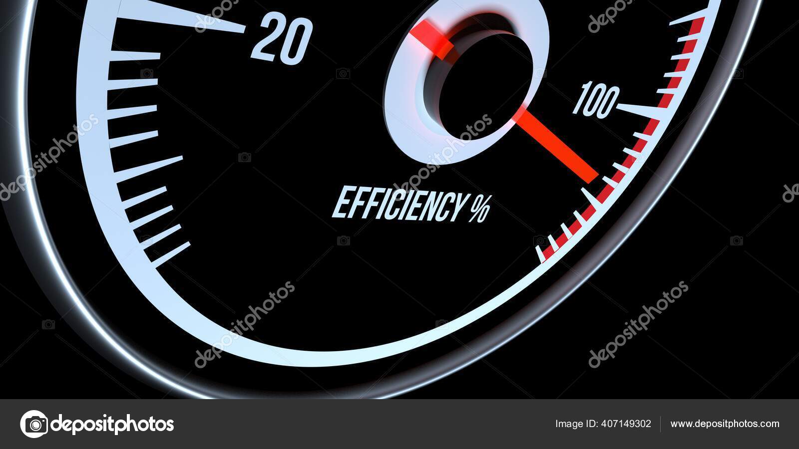 Efficiency Level Meter 100 Extremely Detailed Realistic High Resolution ...