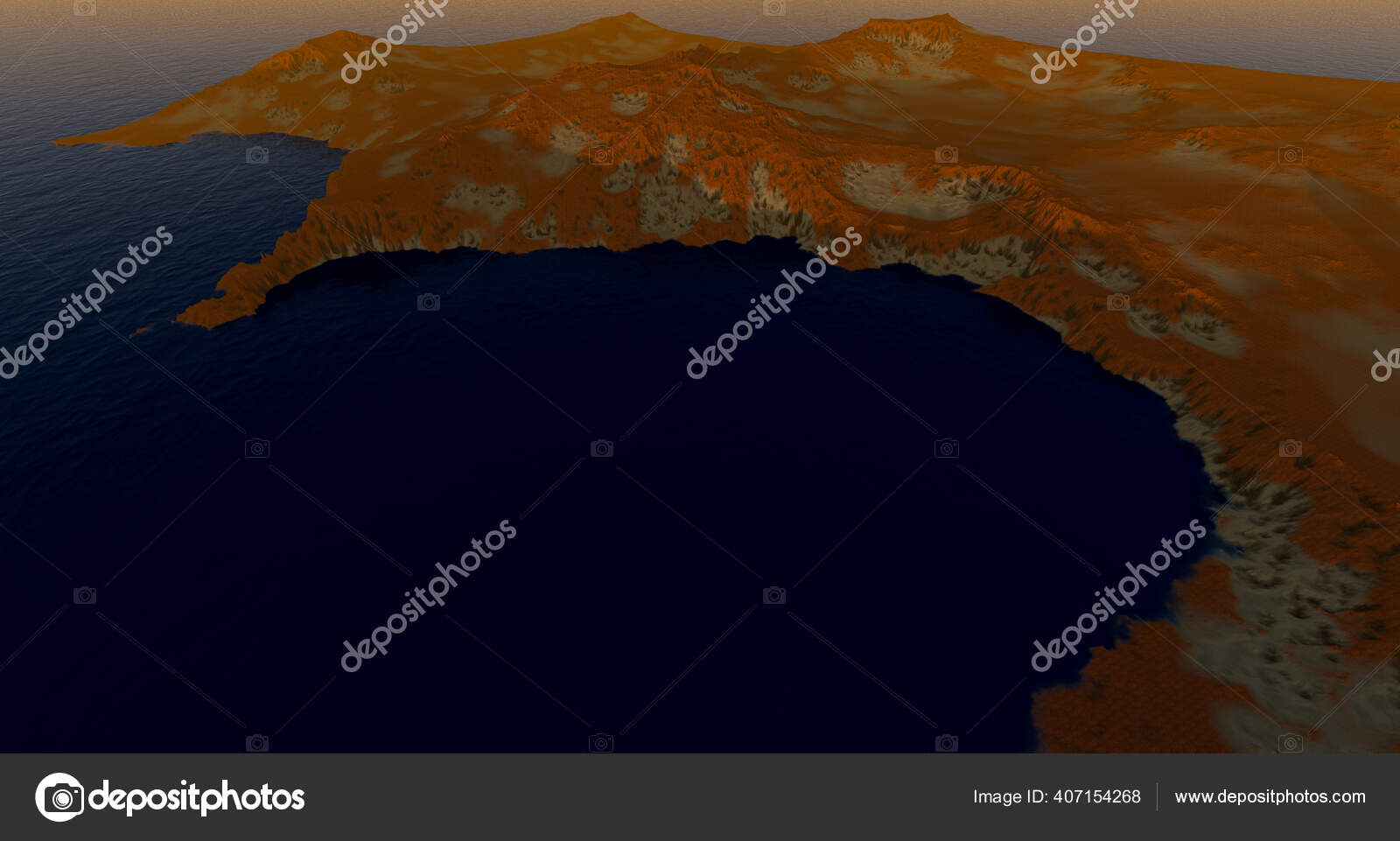 Water Mars Planet Extremely Detailed Realistic Image Martian Landscape ...