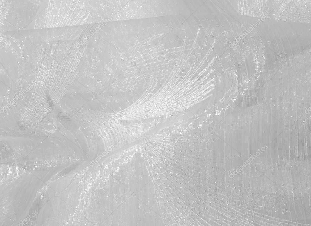 Textura, fondo, patrón. Tulle es blanco. Fondo de textura de gasa de ...