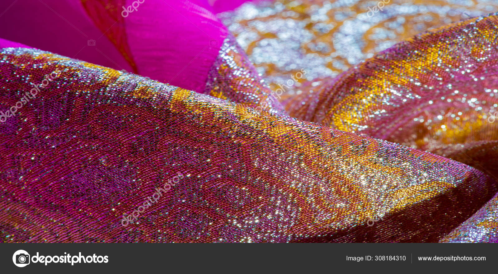 Texture background, pattern. pink brocade fabric. Organza brocad ...