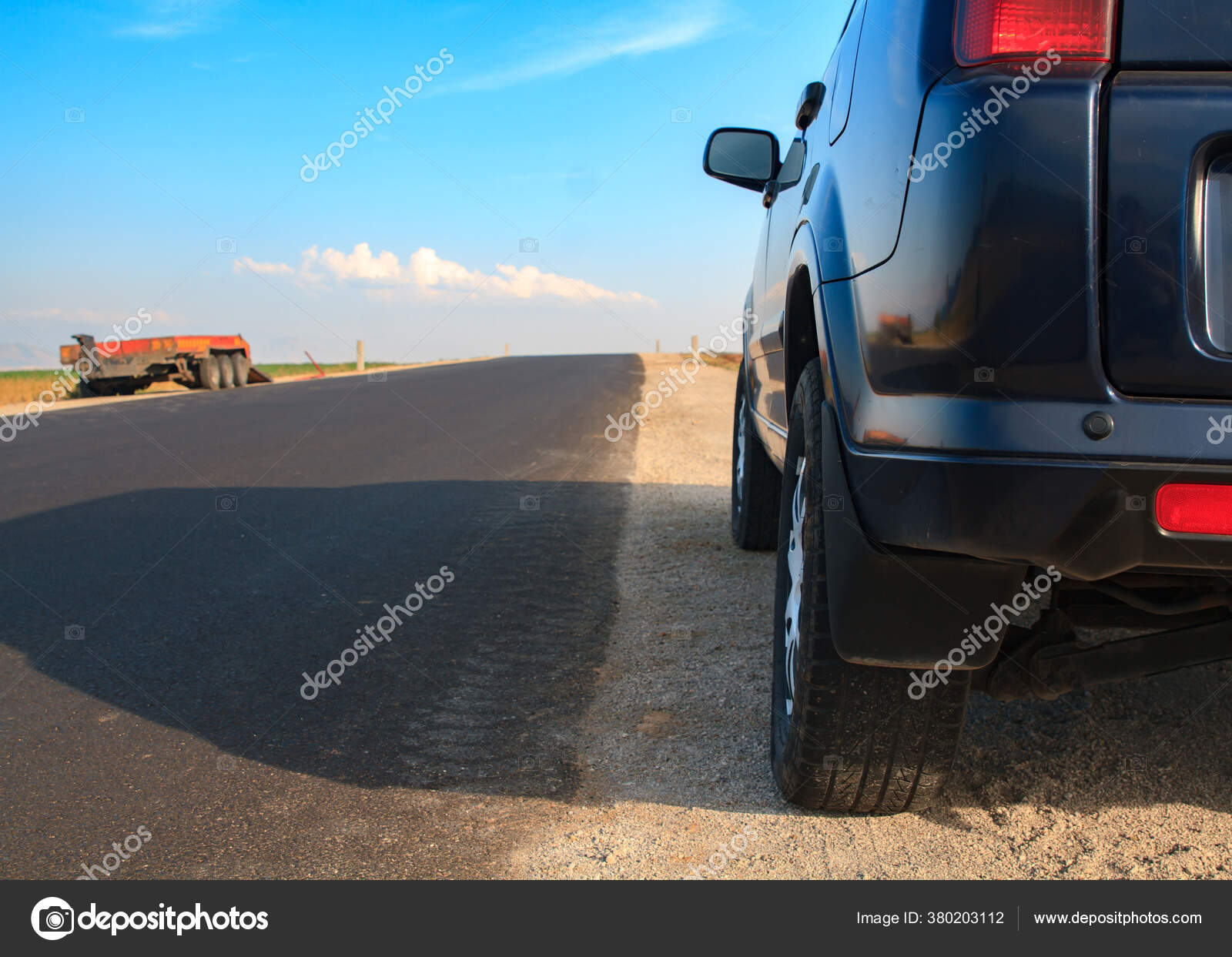 Car Highway Road Left Side View Back – Stock Editorial Photo © danielt ...