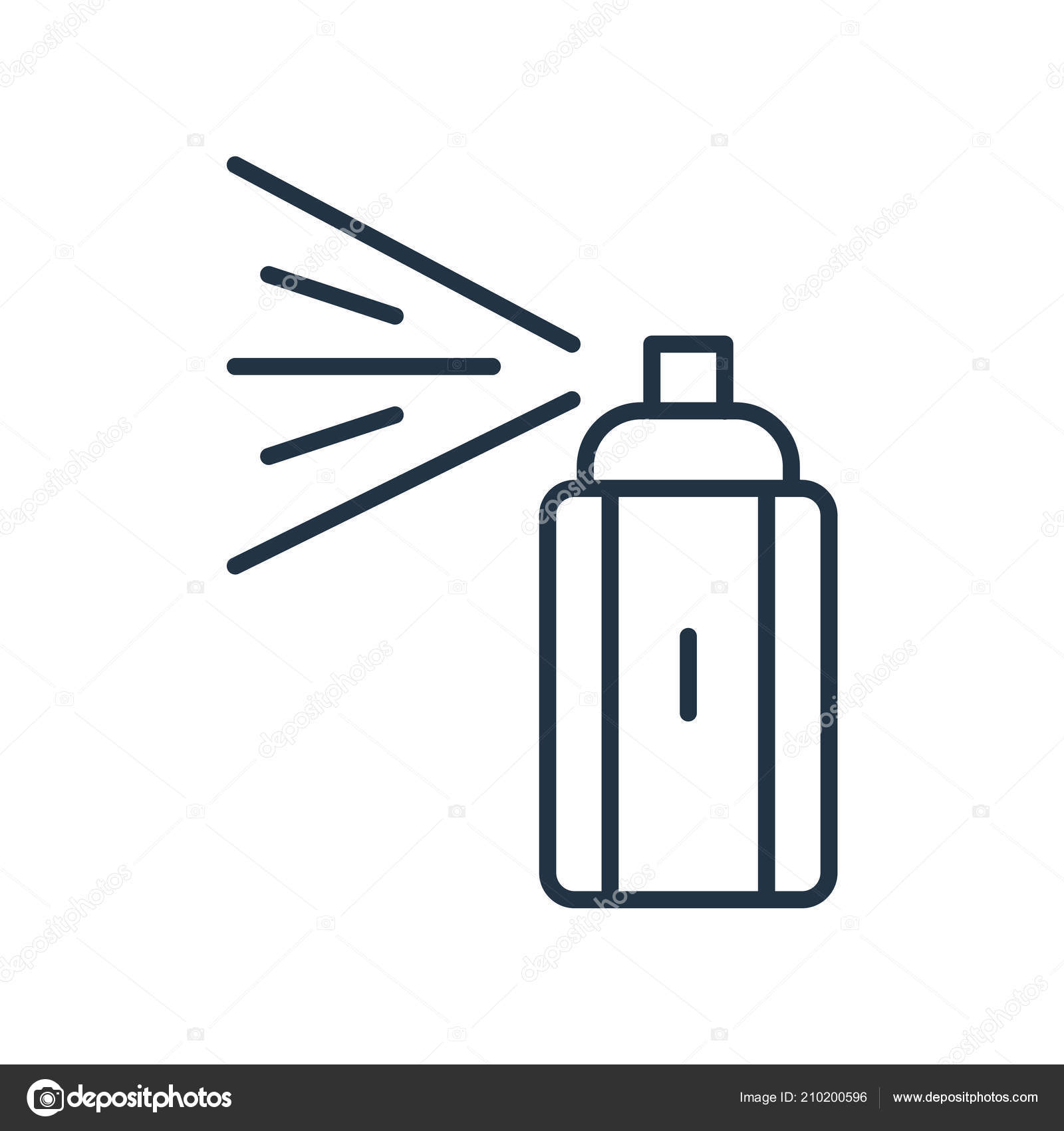 Spray Icon Vector Isolated White Background Spray Transparent Sign ...