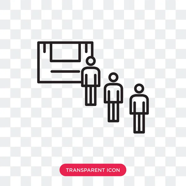 Queue vector icon isolated on transparent background, Queue logo design ...